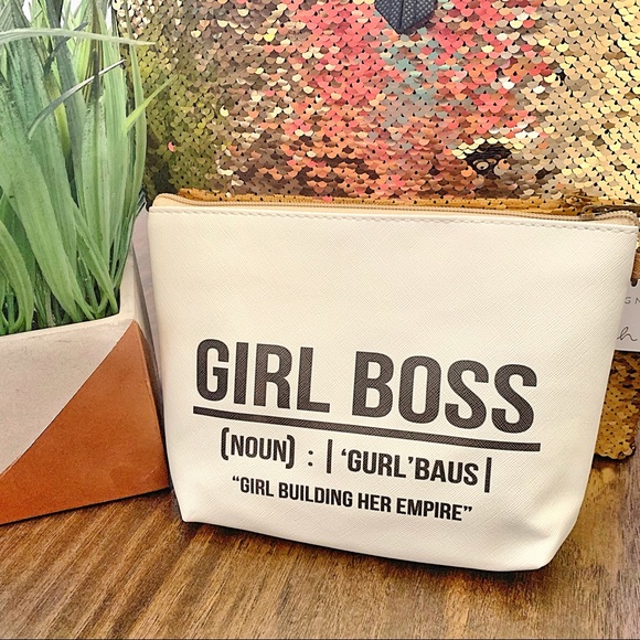 Bags | Makeup Bag Girl Boss | Poshmark